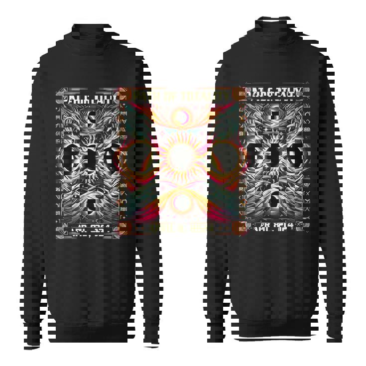 2024 Total Solar Eclipse April 8 Path Of Totality Hoodie | Mazezy