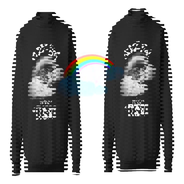 Autism Rizz Em With The Tism Meme Autistic Opossum Men's T-shirt Back ...