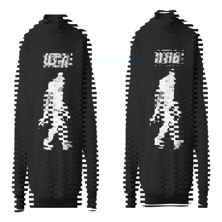 Bigfoot Circle Game Gotcha Meme Ok Hand T Sweatshirt - Monsterry