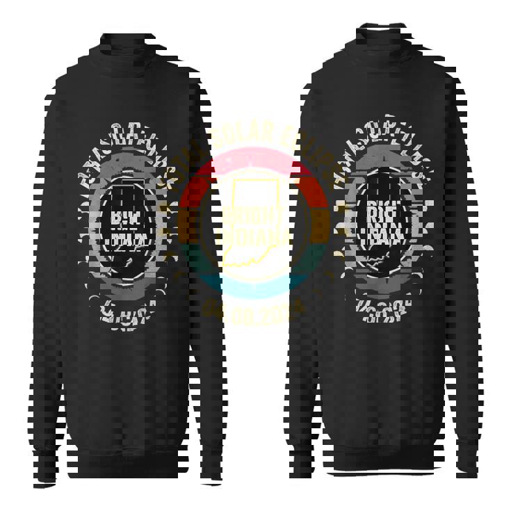 Bright Indiana Total Solar Eclipse 2024 Sweatshirt - Seseable