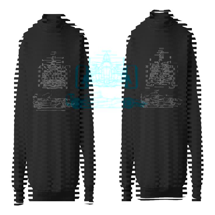 Formula Racecar Schematic Race Car Driver Formula Racing Sweatshirt ...