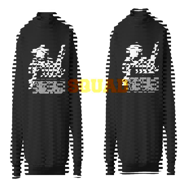 Grad Squad Senior Class Of 2024 Graduation Family Crew Sweatshirt | Mazezy