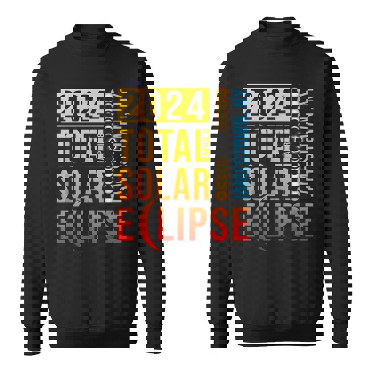 Jamestown New York Total Solar Eclipse 2024 Sweatshirt - Seseable