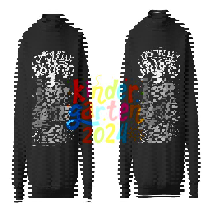 Kindergarten Graduation Officially Graduated Class Of 2024 Men's T-shirt Back Print | Mazezy