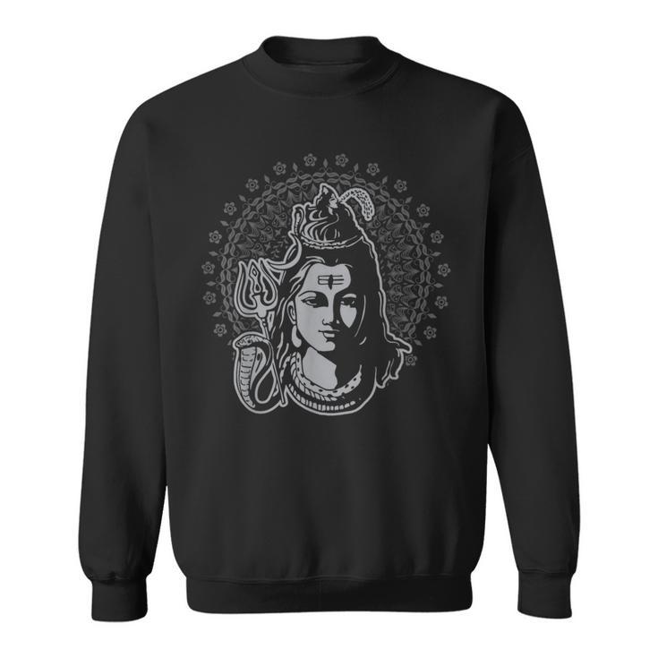Lord Shiva Hindu God Mahadeva Trident Hinduism Devo Sweatshirt - Monsterry