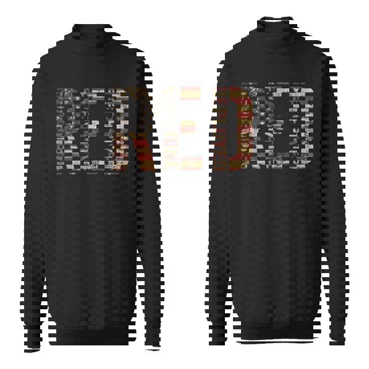 Red Friday Military Support Remember Everyone Deployed Sweatshirt | Mazezy