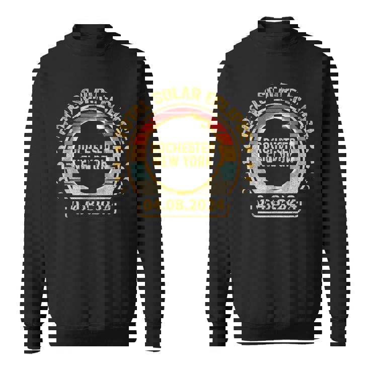 Rochester New York Ny Total Solar Eclipse Party 2024 Usa Map Sweatshirt ...