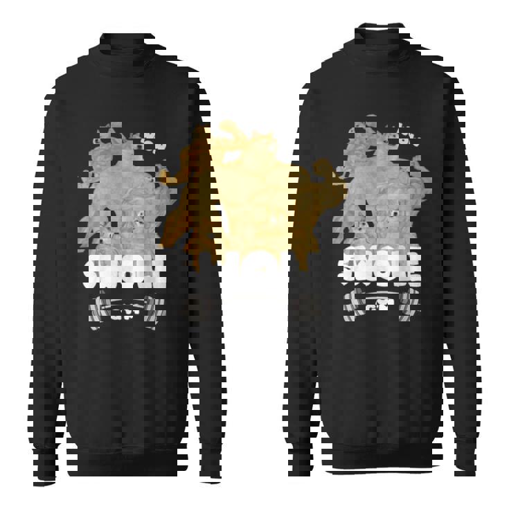 Swole Gym Swole Doge Meme Buff Doge Meme Sweatshirt - Monsterry