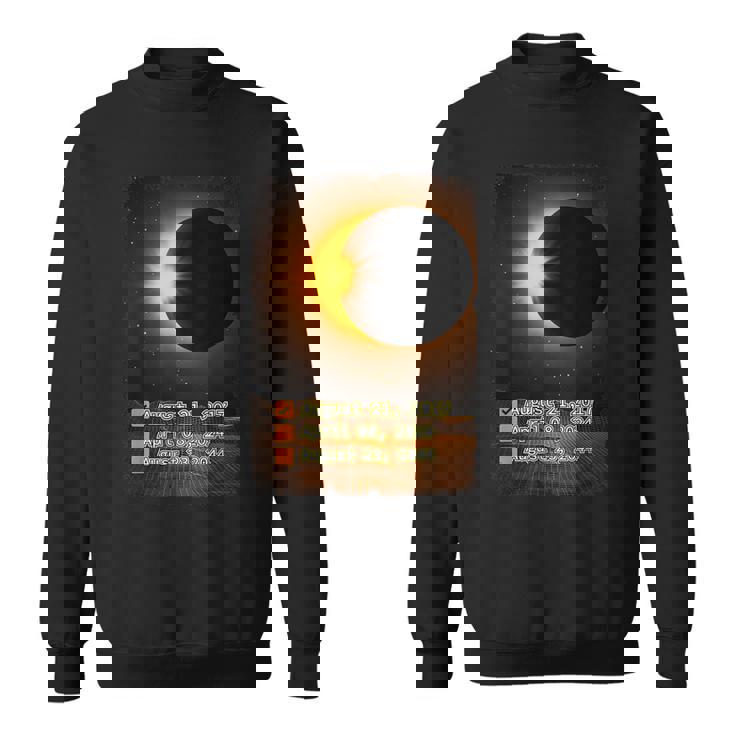 Total Solar Eclipse Check List 8Th April 2024 Sweatshirt - Monsterry AU