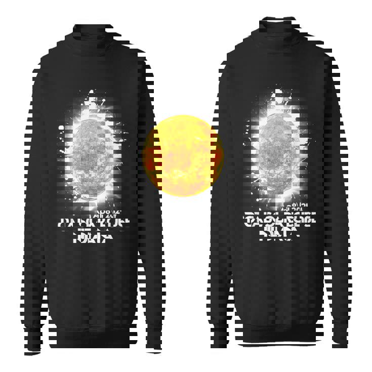 Totality Indiana 2024 American Total Solar Eclipse Sweatshirt | Mazezy