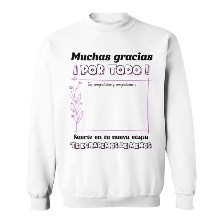 Despedida Compañera Trabajo Firmas Dedicatoria Camisa de entrenamiento ...
