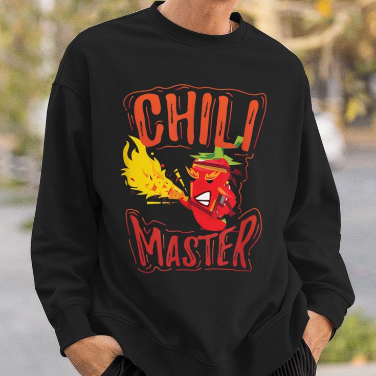 Chili Master Food Contest Cook Off Red Pepper Sweatshirt - Monsterry