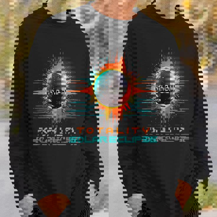 Colorful Total Solar Eclipse 2024 Totality Sweatshirt | Mazezy