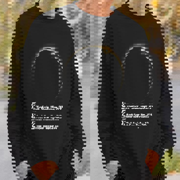 Eclipse Checklist Total Solar Eclipse 2024 Annular Eclipse Sweatshirt ...