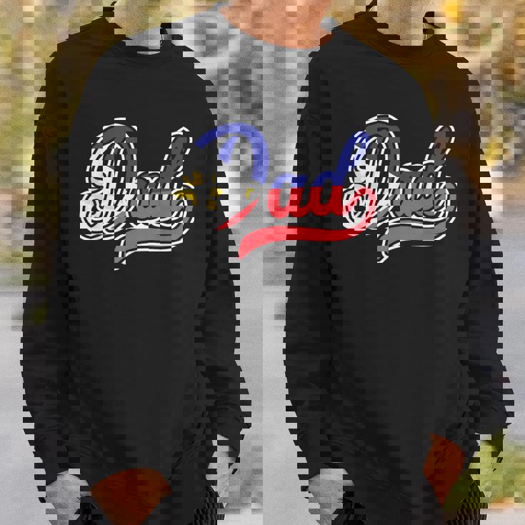 Father's Day For Filipino Dad Philippines Flag Sweatshirt - Monsterry