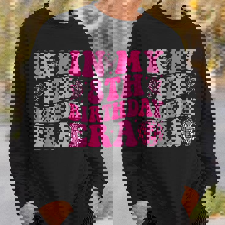 Groovy In My 8Th Birthday Era Eight 8 Years Old Birthday Sweatshirt ...