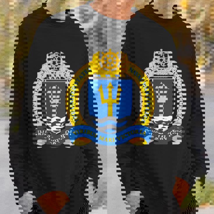 Naval War College Emblem Navy Nwc Graduate Military Pride Sweatshirt - Monsterry