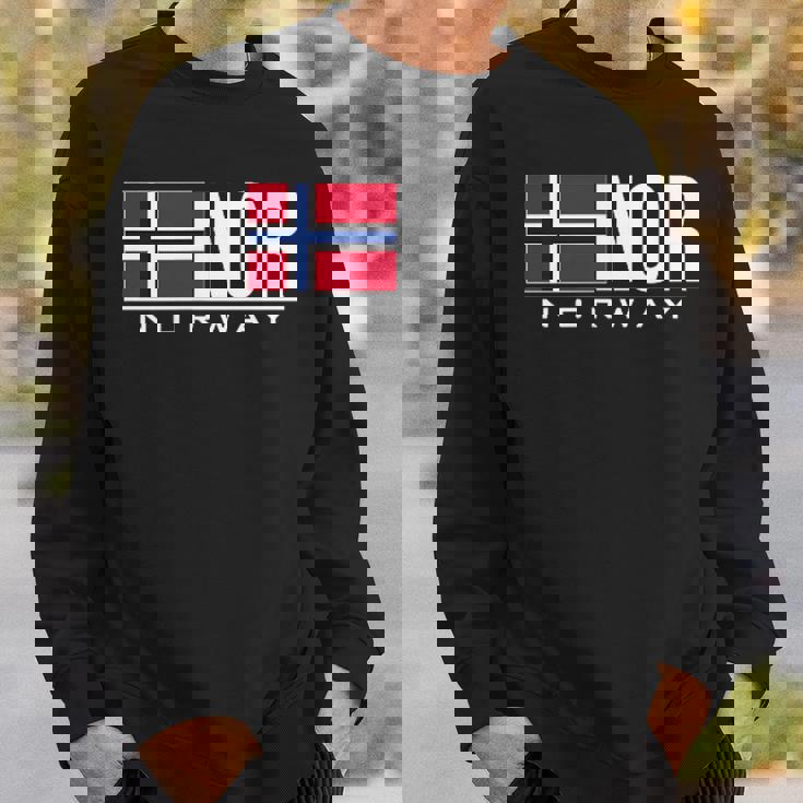 Norway Flag Norwegian Country Code Nor Sports Games Athlete Sweatshirt ...