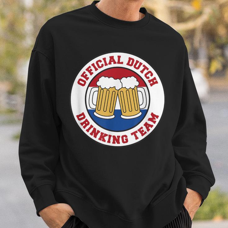 Official Dutch Drinking Team Flag Of The Netherlands Beer Sweatshirt ...