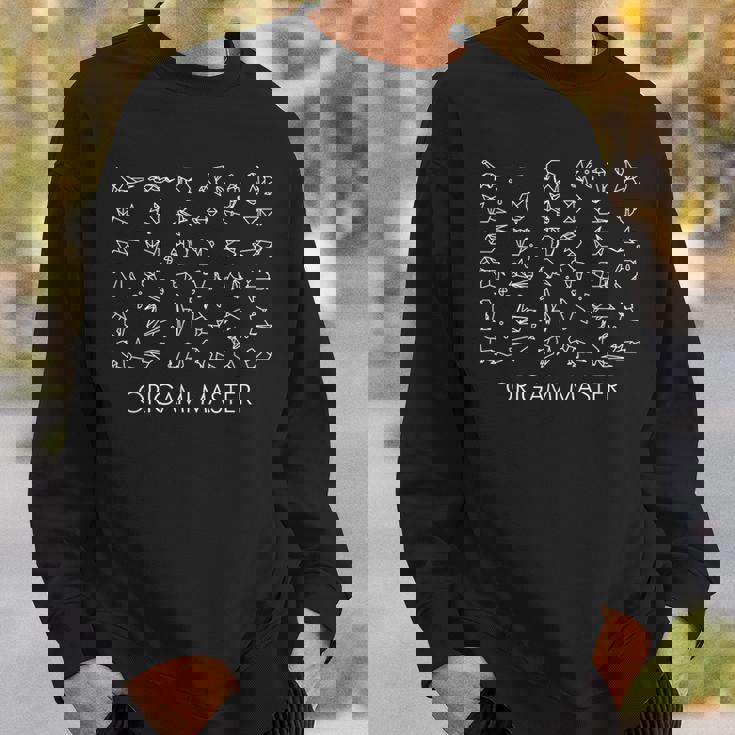 Origami Master Japanese Paper Folding Craft Sweatshirt - Monsterry