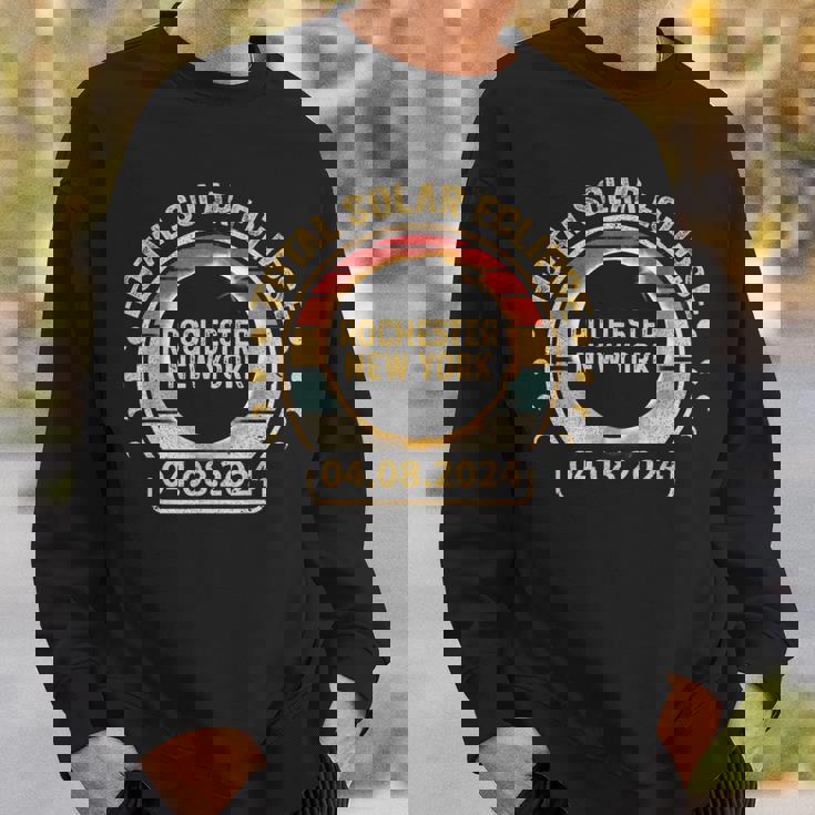 Rochester New York Ny Total Solar Eclipse Party 2024 Usa Map Sweatshirt ...