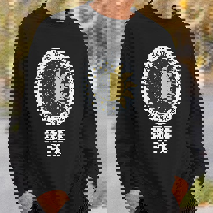 Total Solar Eclipse Erie Pennsylvania Totality 2024 Sweatshirt - Seseable