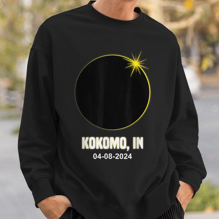 Total Solar Eclipse Kokomo 2024 Indiana Kokomo Eclipse Sweatshirt | Mazezy