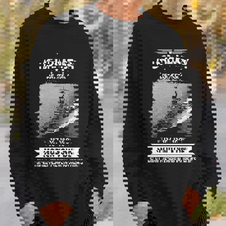 Uss Ramsey Ffg 2 Deg Sweatshirt | Mazezy