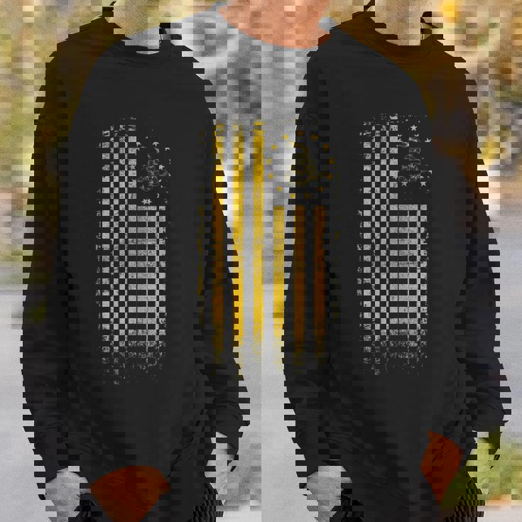 Vintage Betsy Ross Flag 13 Colonies Gadsden Flag Snake Sweatshirt ...