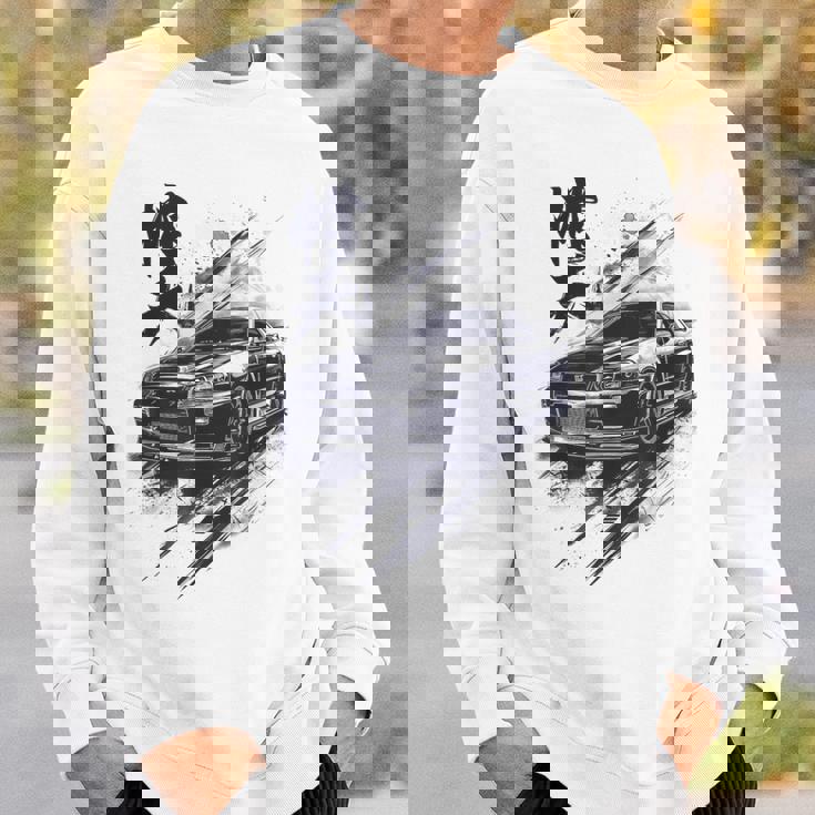 Classic One Color Legendary R 34 Skyline Jdm Sweatshirt | Mazezy