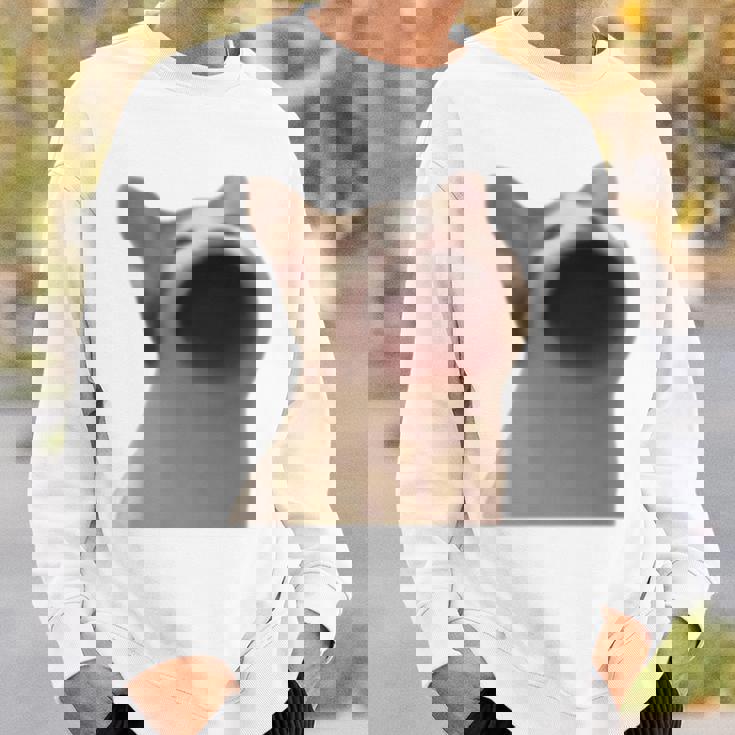 Wide Mouth Cat Meme Popping Cat Meme Singing Cat Meme Sweatshirt ...