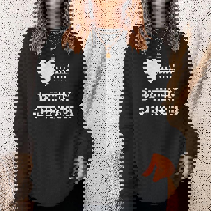 Battery Heart Implantable Cardioverter Defibrillator Sweatshirt - Monsterry