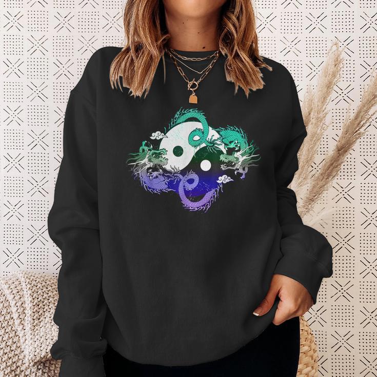 Mlm Yin Yang Dragon Gay Male Flag Lgbt Mlm Flag Mlm Pride Sweatshirt ...