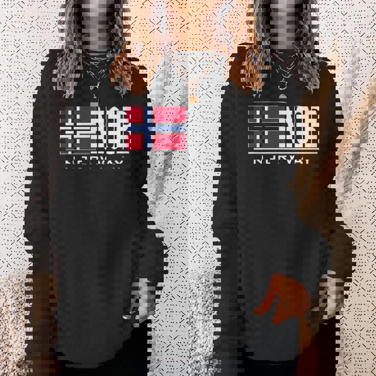 Norway Flag Norwegian Country Code Nor Sports Games Athlete Sweatshirt ...