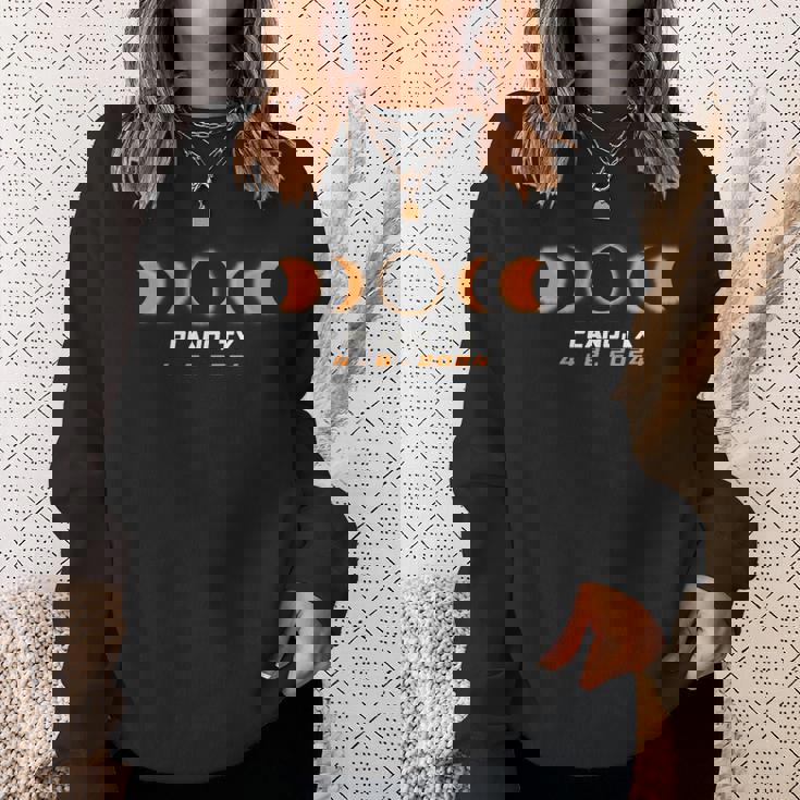 Total Solar Eclipse 2024 Plano Texas April 8 2024 Sweatshirt | Mazezy