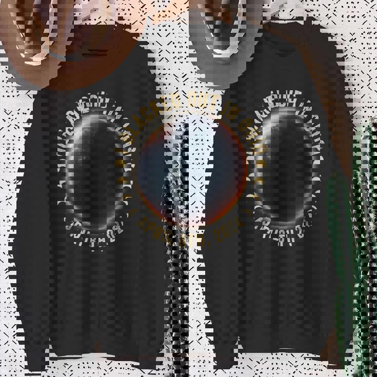I Blacked Out In Ohio Total Solar Eclipse April 8Th 2024 Sweatshirt | Mazezy