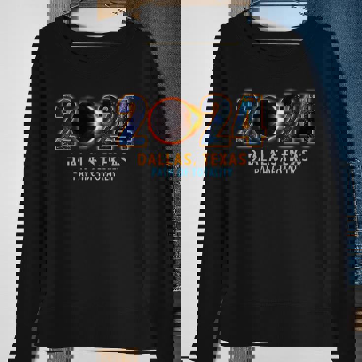 Dallas Texas Total Solar Eclipse 2024 Sweatshirt | Mazezy
