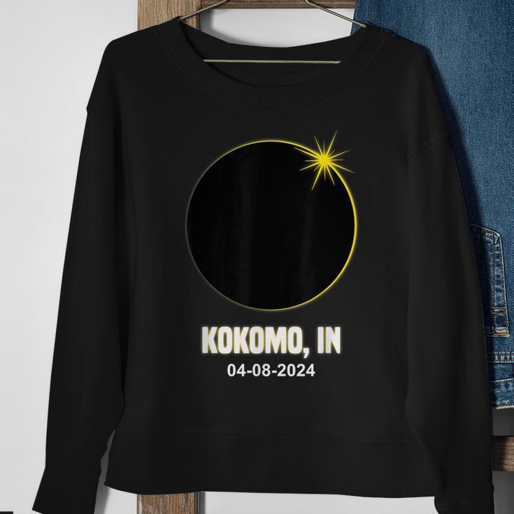 Total Solar Eclipse Kokomo 2024 Indiana Kokomo Eclipse Sweatshirt | Mazezy