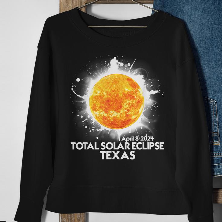 Totality Texas 2024 Total Solar Eclipse America Sweatshirt - Seseable