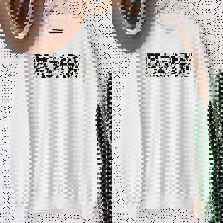 Father's Day 2024 Black White Papaw Cow Cowboy Men Sweatshirt ...