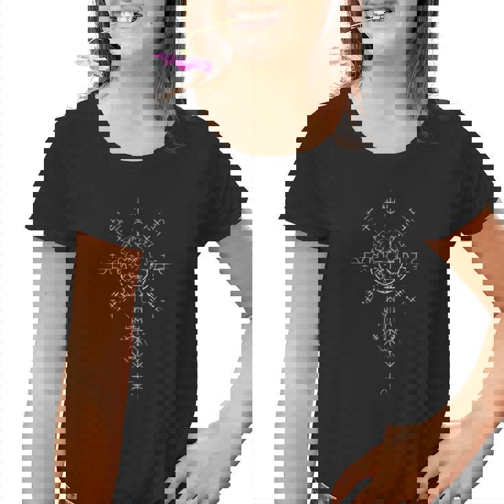 Símbolos Vikingos Clásicos Brújula Vegvisir Nordic Rune Camiseta ...