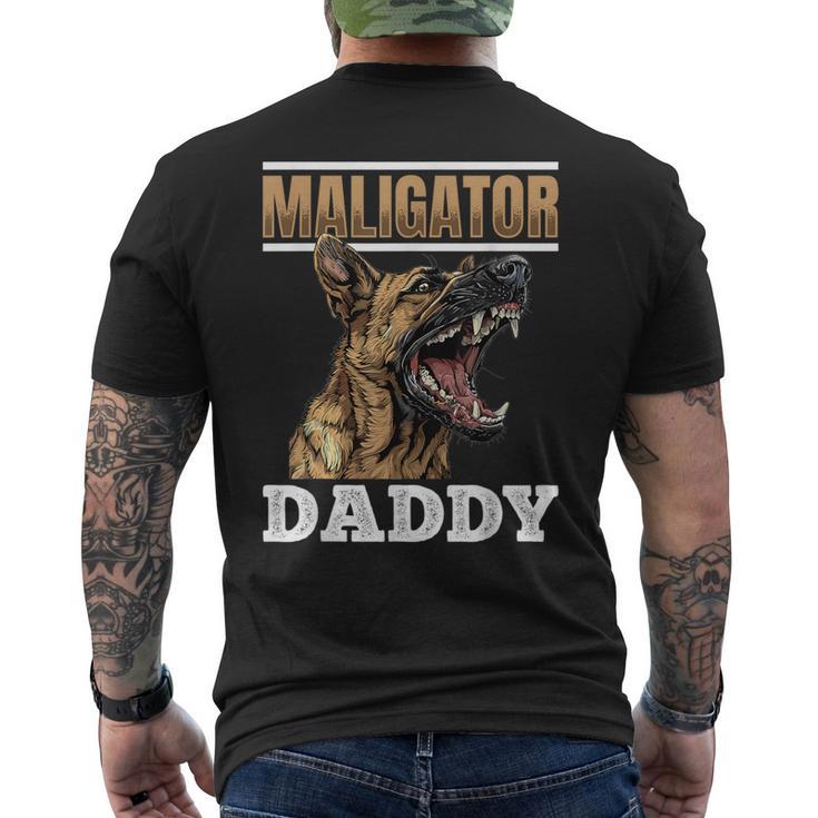 Belgian Malinois Dog Breed Maligator Daddy Men's T-shirt Back Print ...