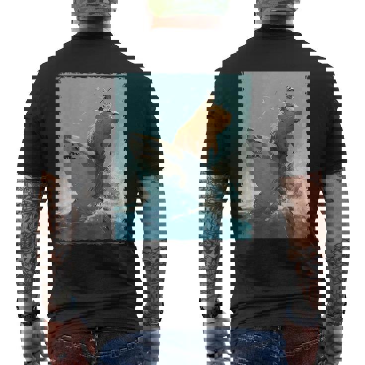 Capybara Is Riding A Shark T-Shirt | Mazezy