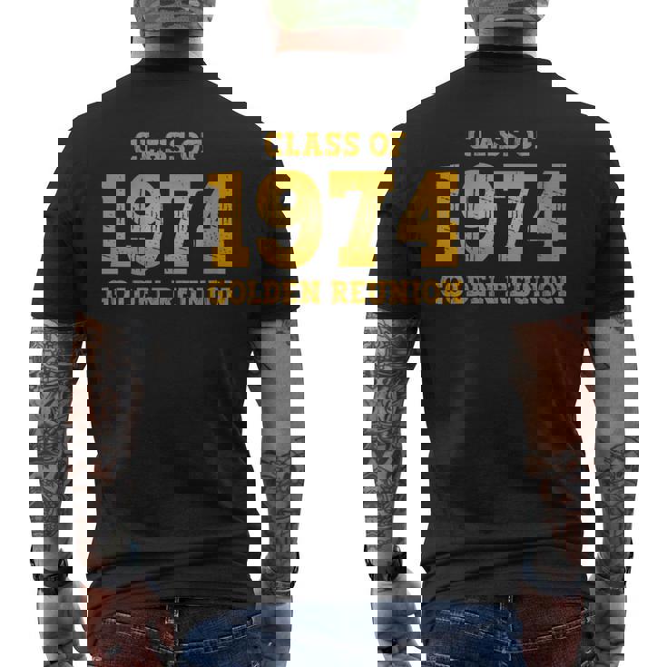 Class Of 1974 50Th Golden Reunion 74 Grad Reunion Men's T-shirt Back ...