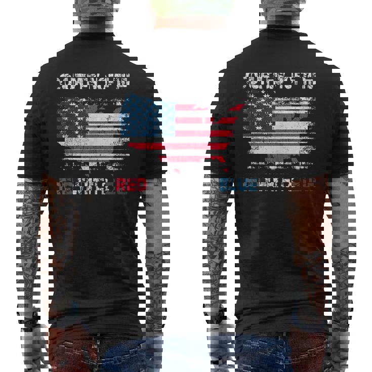 Courtesy Of The Red White And Blue Vintage America Us Flag Men's T ...