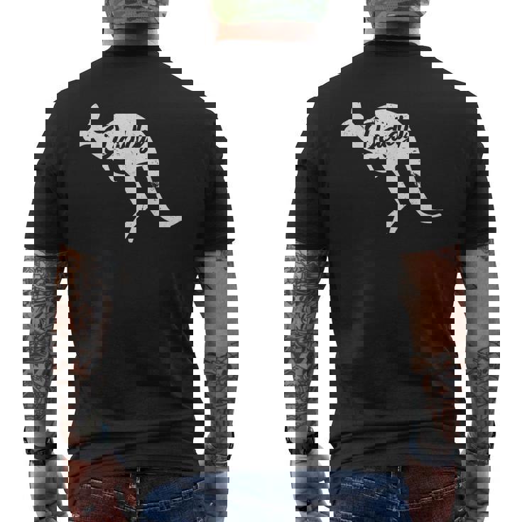 Daddy Kangaroo Aussie Australian Animal Dad Men's T-shirt Back Print ...