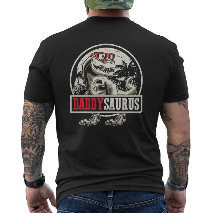 Daddysaurus Rex Father's Day Dinosaur Daddy Mens Back Print T-shirt ...