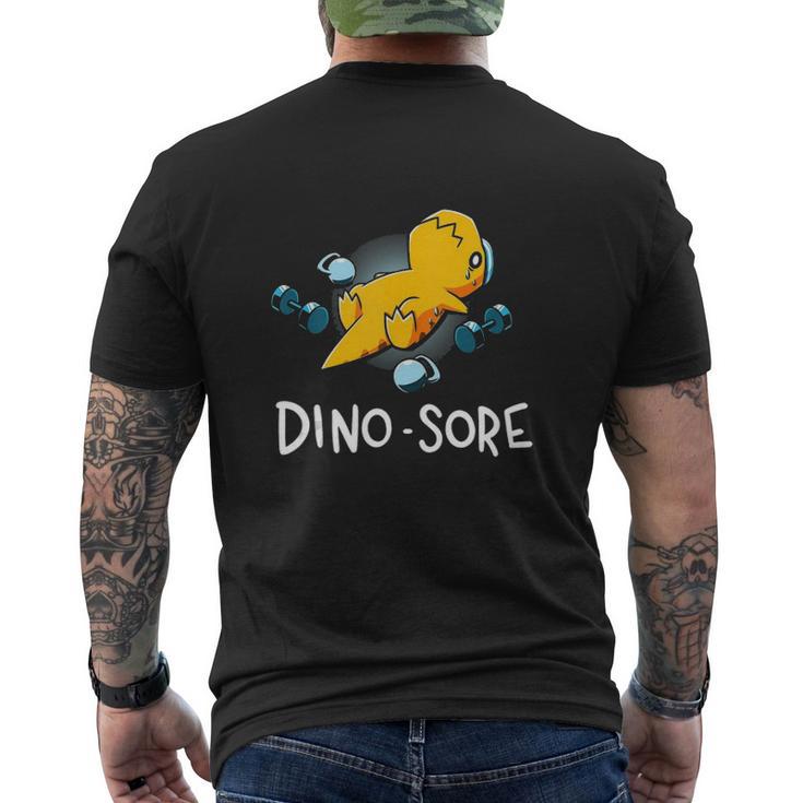 Dino Sore Dinosaur Workout Gym Fitness Lifting Tank Top Mens Back Print ...
