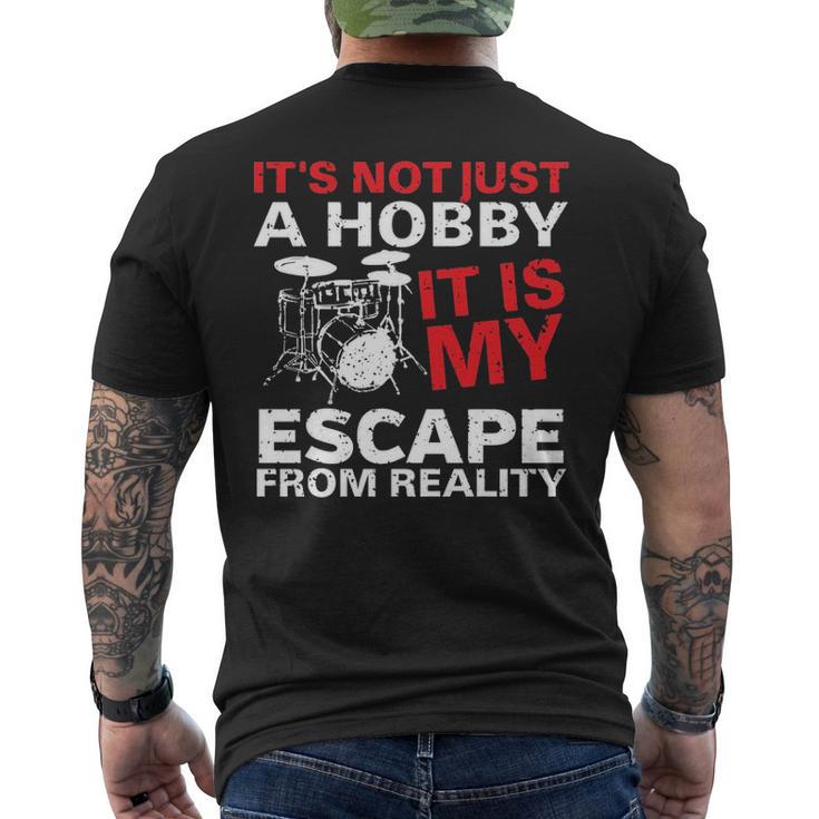 Drum Hobby Men's T-shirt Back Print | Mazezy