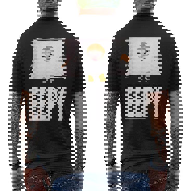 Eepy Cat Meme Eepy Cat Saying Men's T-shirt Back Print - Seseable